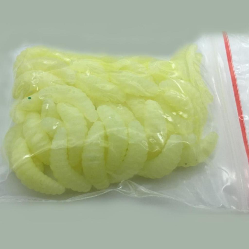 Cheap 100PCS 2cm 0.3g Maggot Soft Lure Baits Smell Worms Glow Shrimps ...
