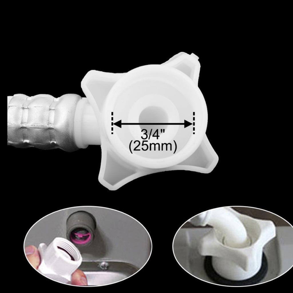 Buy Washer PVC Water Pipe Connector Washing Machine Inlet Hose Pipe 3/4 ...