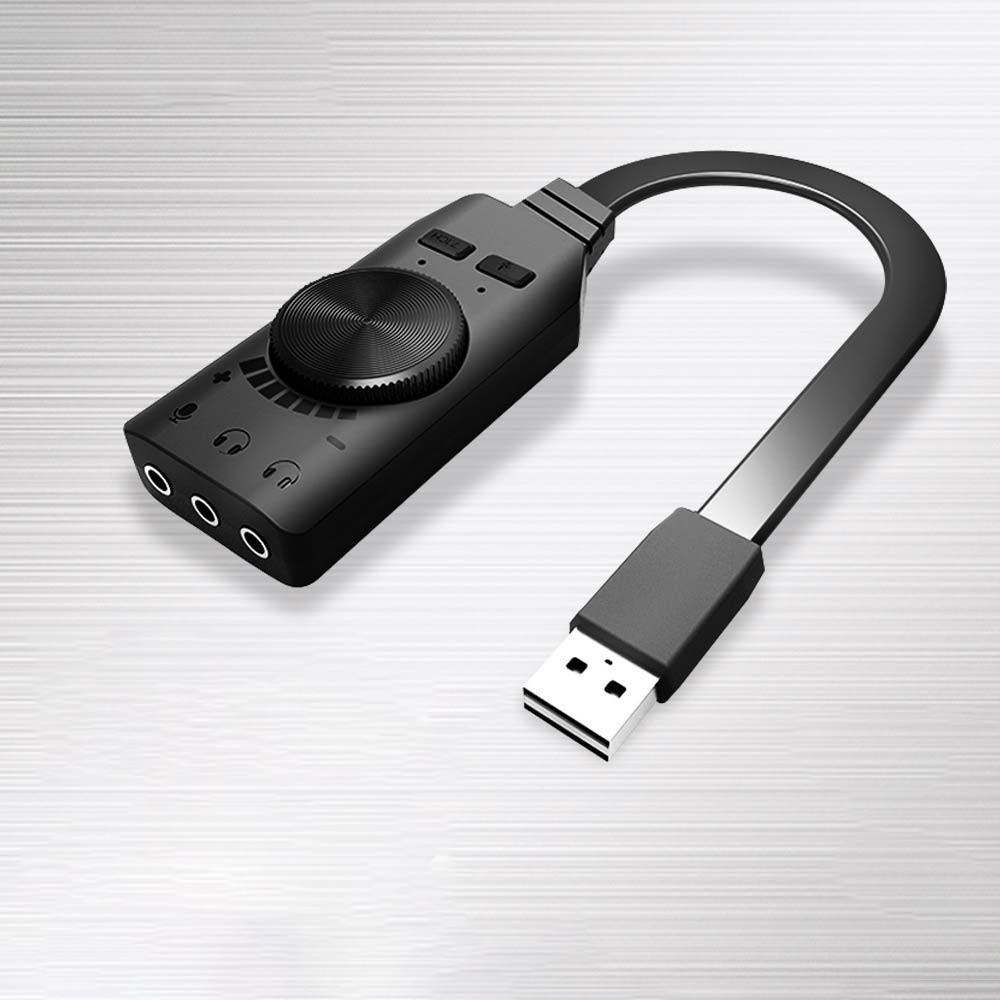 Buy PLEXTONE GS3 Virtual 7.1 Channel USB Audio Adapter External Sound ...