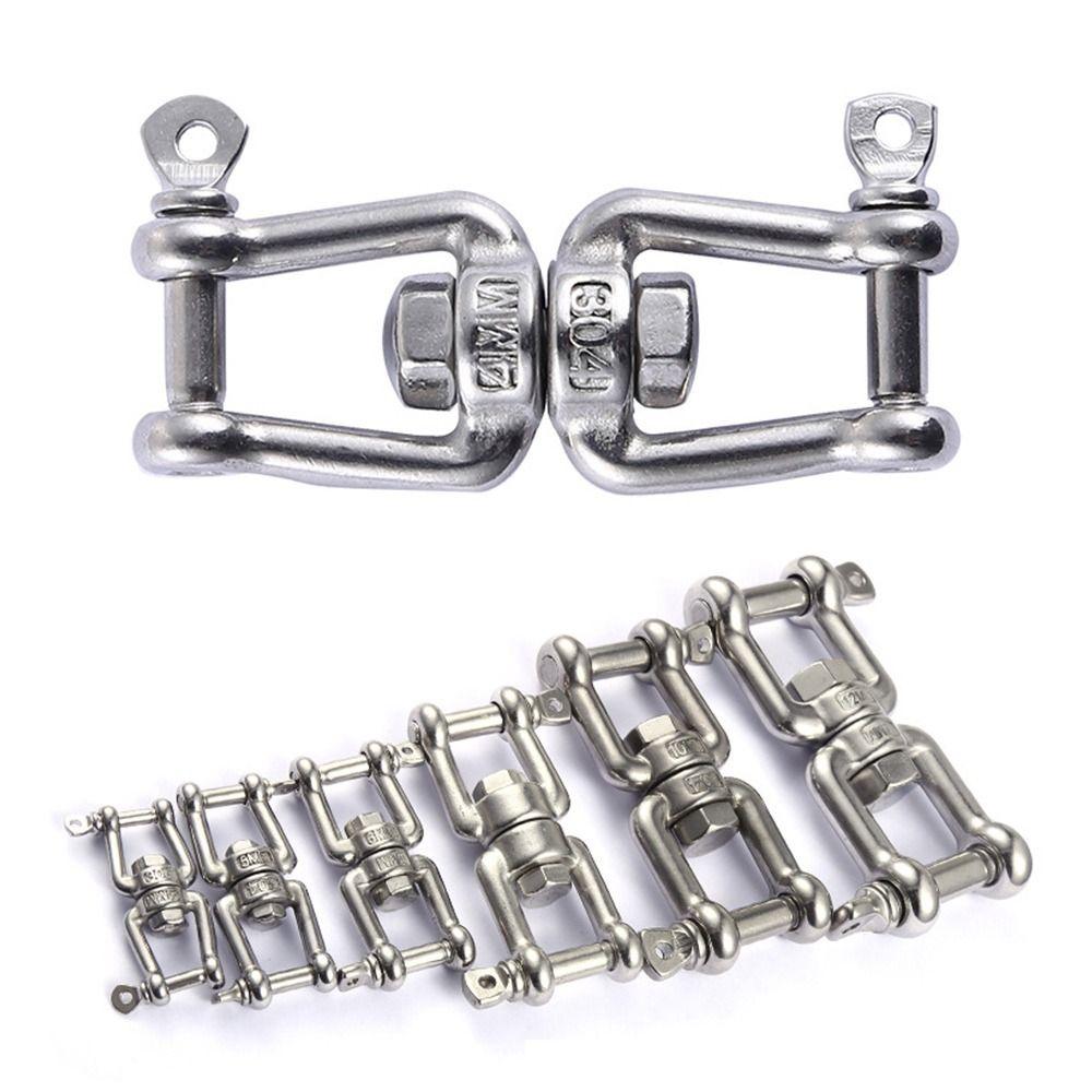 Screw Joint Connector Outdoor Shackle Fob D Bow Staples Solid Carabiner ...