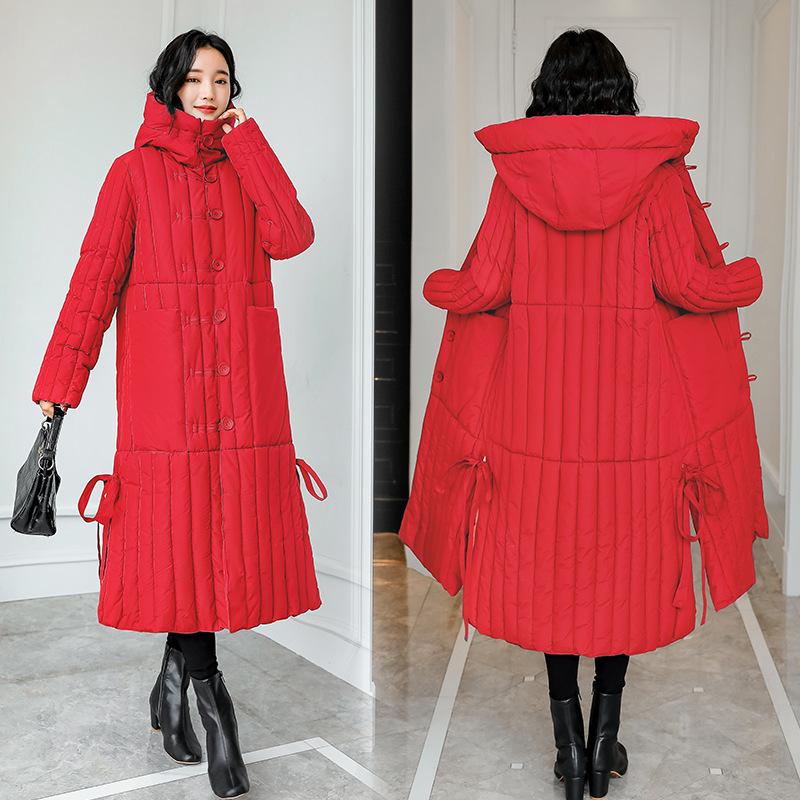 Buy Winter Jacket Women Long Knee Down Jacket for Women New Cotton ...