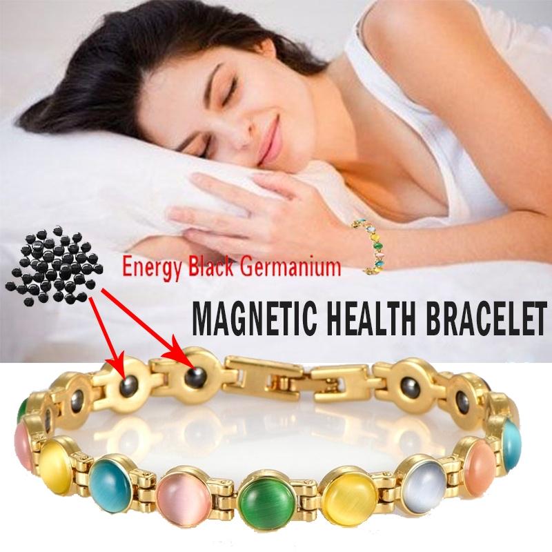 Buy Magnetic Therapy Bracelet Natural Opal Health Bracelet Bracelet at ...