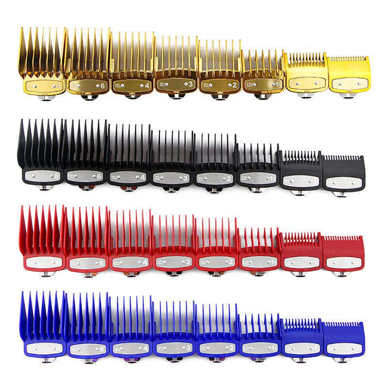 8PCS Professional Limit Comb Cutting Guide Combs 1.5/3/4.5/6/10/13/19 ...