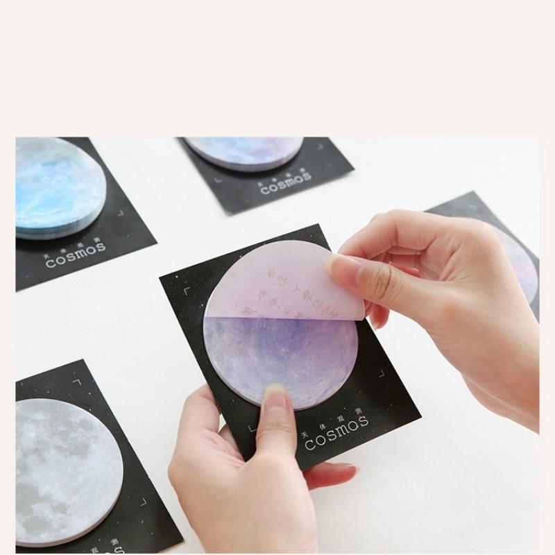 Buy 2PCS/SET Paper Sticky Memo Pad Creative Space Planet Note Paper for ...