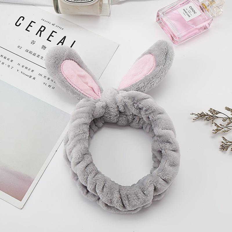 Buy Hairband Cartoon Hair Band Flannel Elastic Headband Woman Girl ...