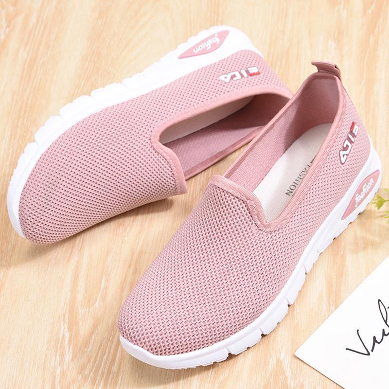 Buy Women's Shoes Spring Fly Weave Shoes Casual Shoes Breathable Soft ...