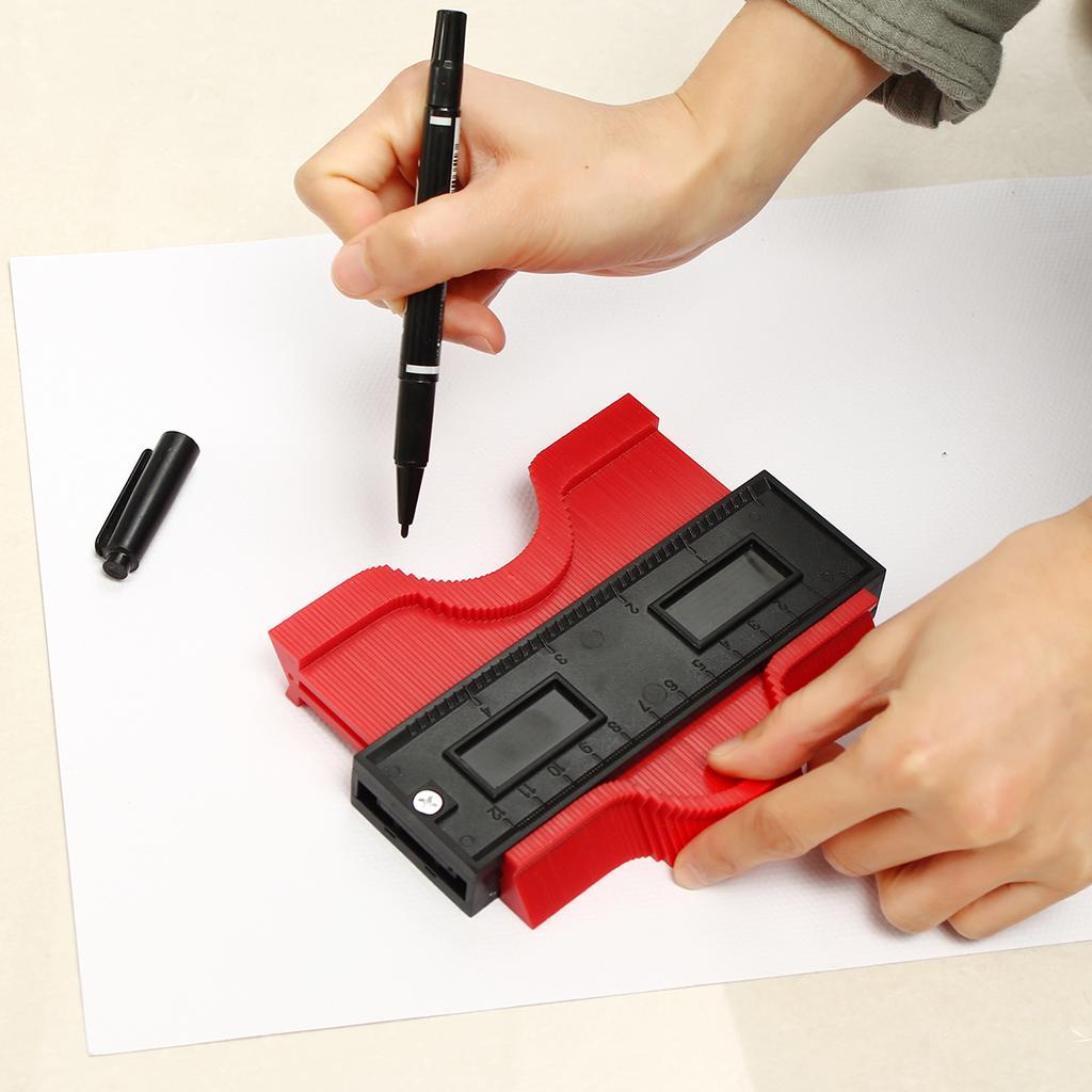 Buy Red Green 120mm Profile Gauge Shape Contour Duplicator Woodworking ...