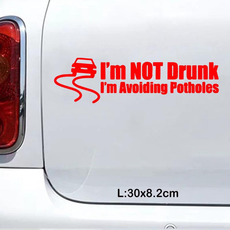 Buy Perets car sticker I'am not drunk on car vinyl stickers for cars ...