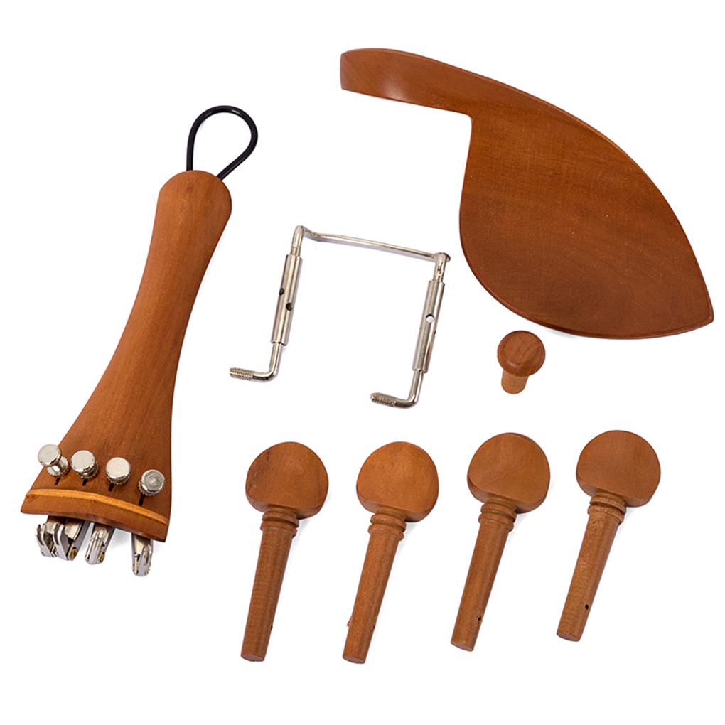 Buy 4/4 Violin Chinrest Sets Professional Tuning Pegs Wood Alloy Pull ...