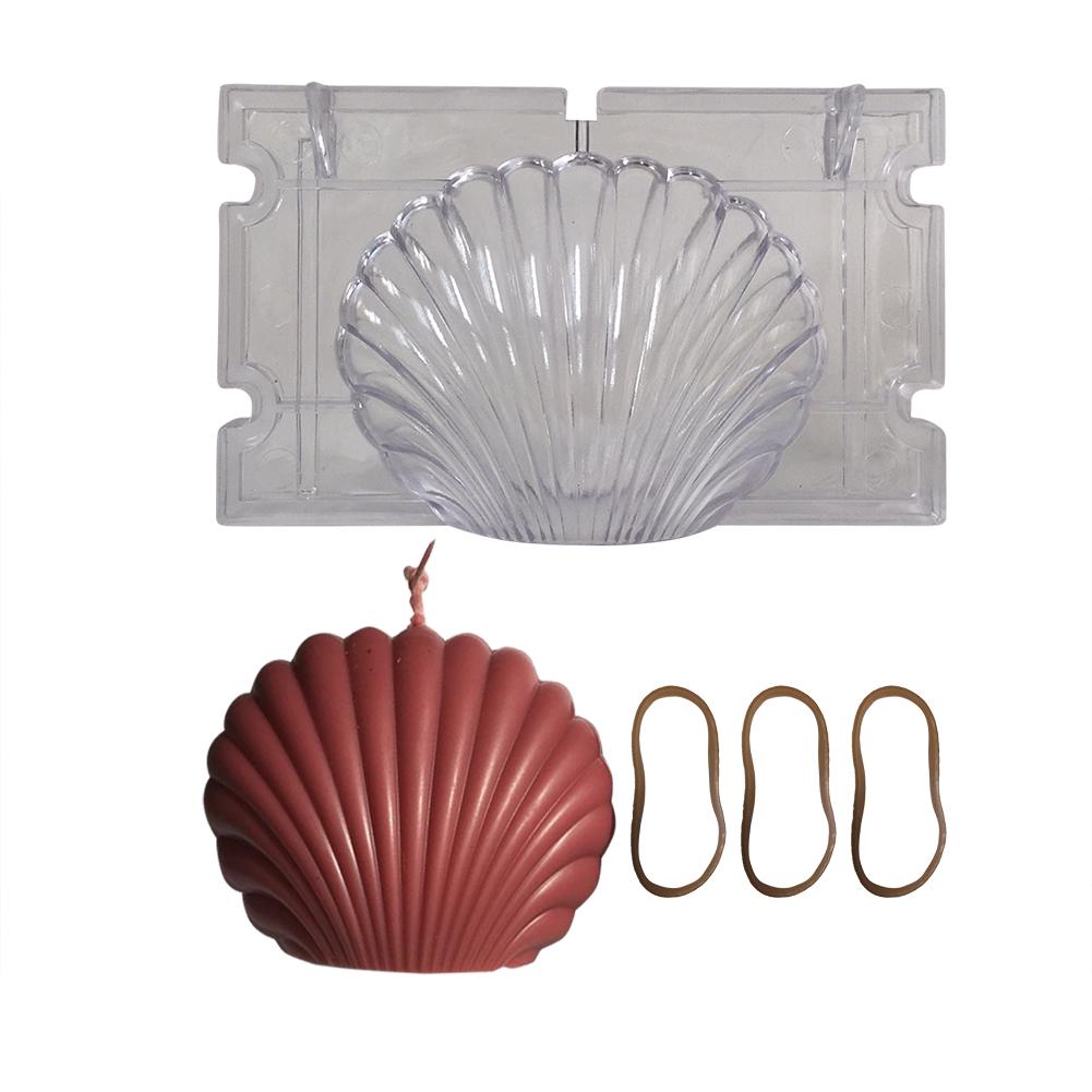 Buy Seashell Shell Candle Mold Durable Plastic Scallop Mold at ...