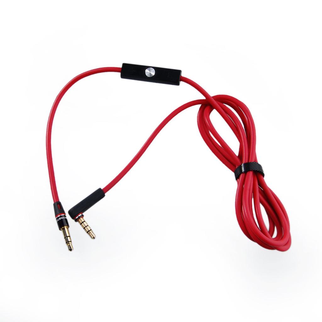 3.5mm Replacement Cable Aux Cord With Mic Control Speaker For ...