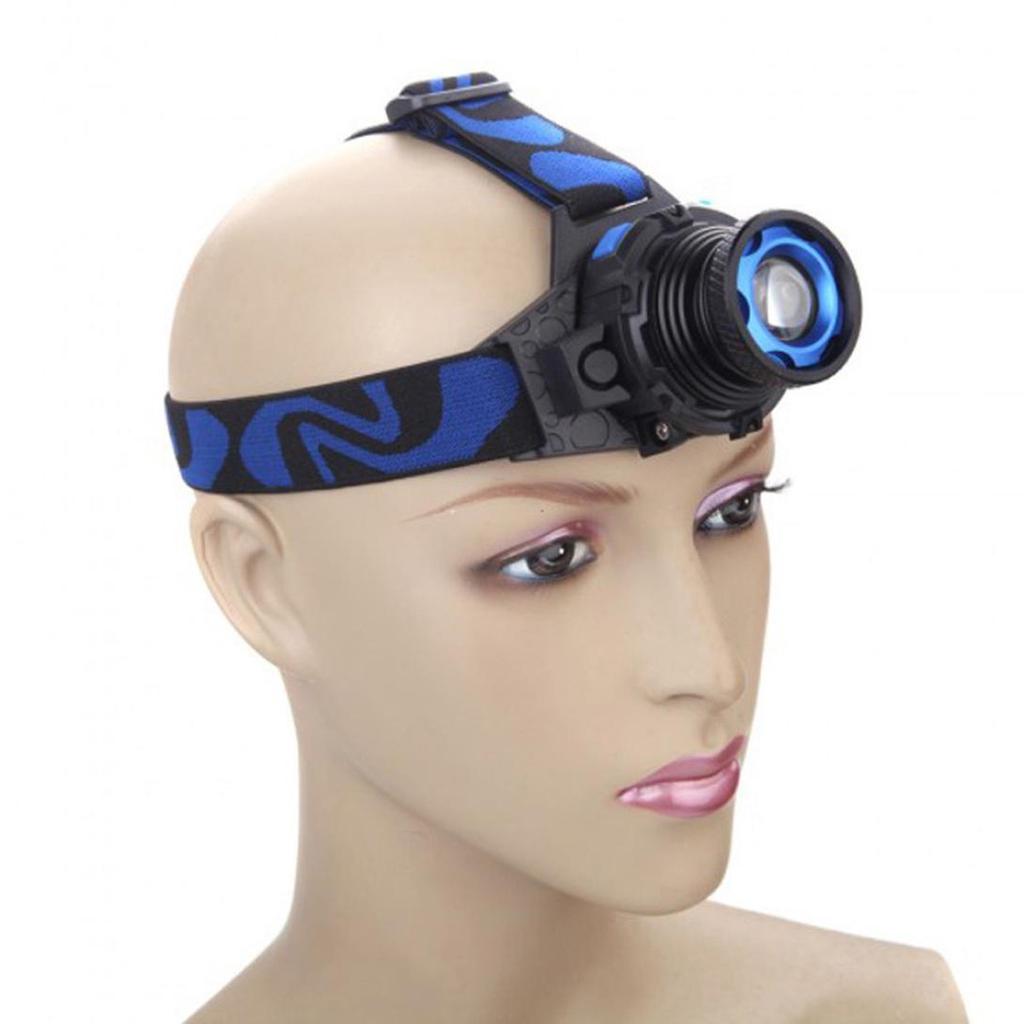Buy Tactical Headlight Cree XM-L Rechargeable T6 LED Headlamp+Charger ...