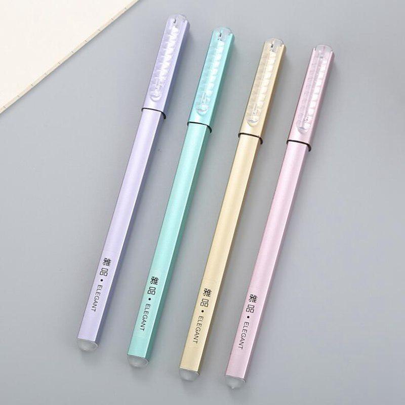 4pcs/lot repuesio de la pluma borrable 0,38 mm azul negro tinta Gel ...