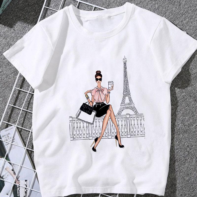 Buy Summer Women T-Shirt Harajuku Leisure Streetwear Female Clothing ...