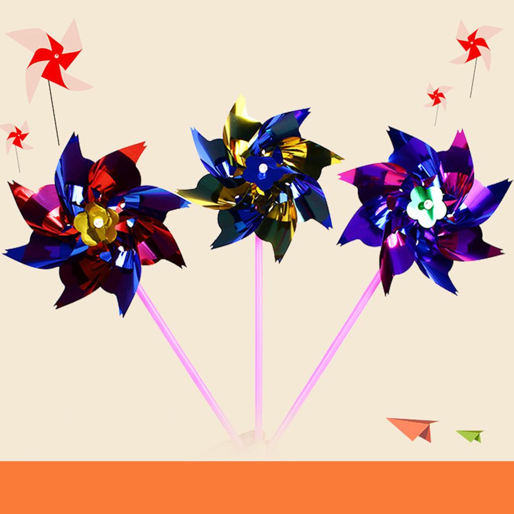 Buy 100-Piece Random Color Rainbow Pinwheel DIY Toy Party Pinwheels ...