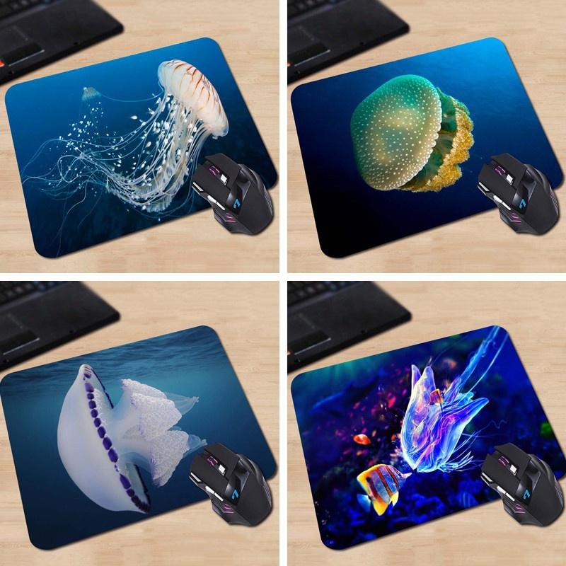 Buy Luminesce Jellyfish Rubber Mouse Mice Mat Pad Smooth Gaming Office ...