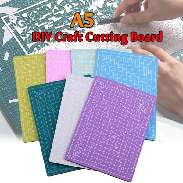 A5 Cutting Mats Pvc Rectangle Grid Lines Self Healing Cutting Board ...