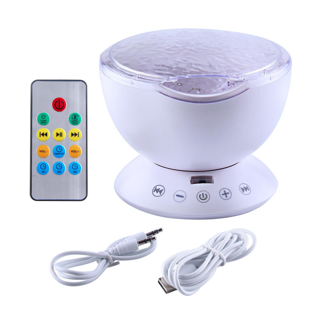 Buy Remote Control Ocean Wave Projector 12 LED &7 Colors Night Light W ...