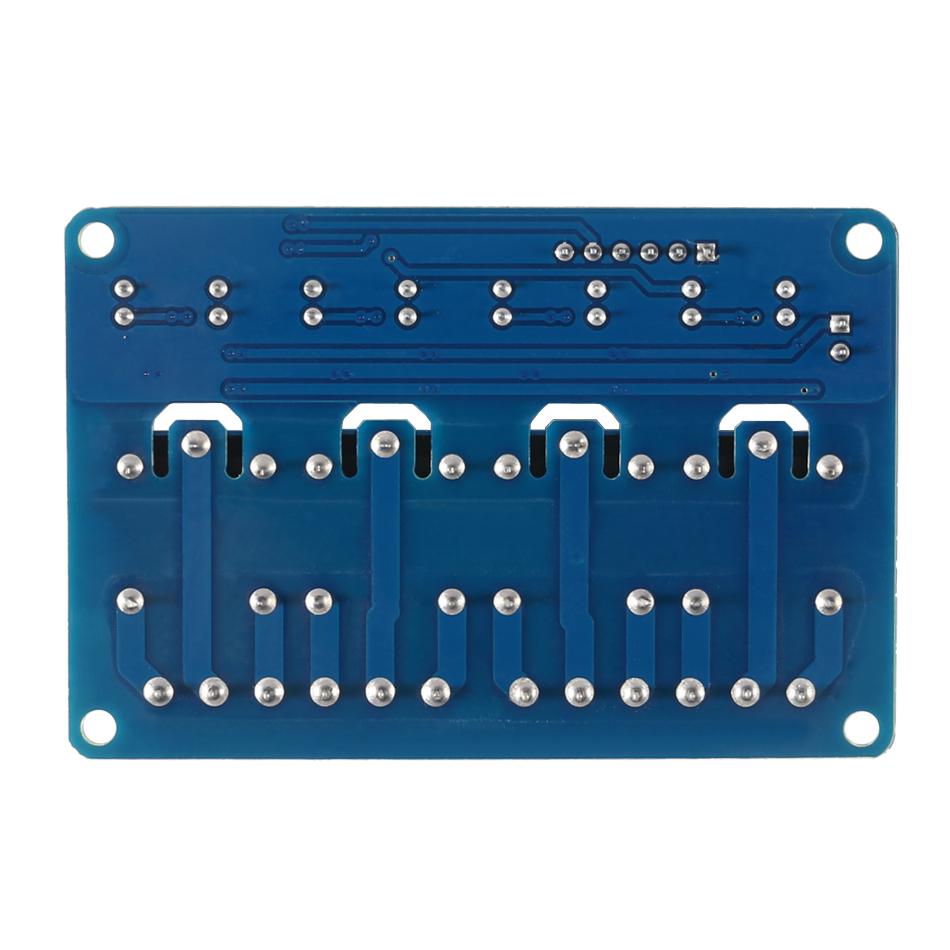5V Four 4 Channel Relay Module With Optocoupler For PIC AVR DSP ARM ...
