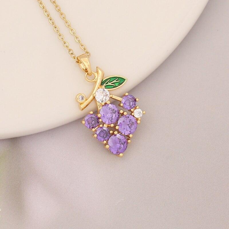 Buy Luxury Encanto Crystal Necklace Vintage Rock Gold Necklaces for ...