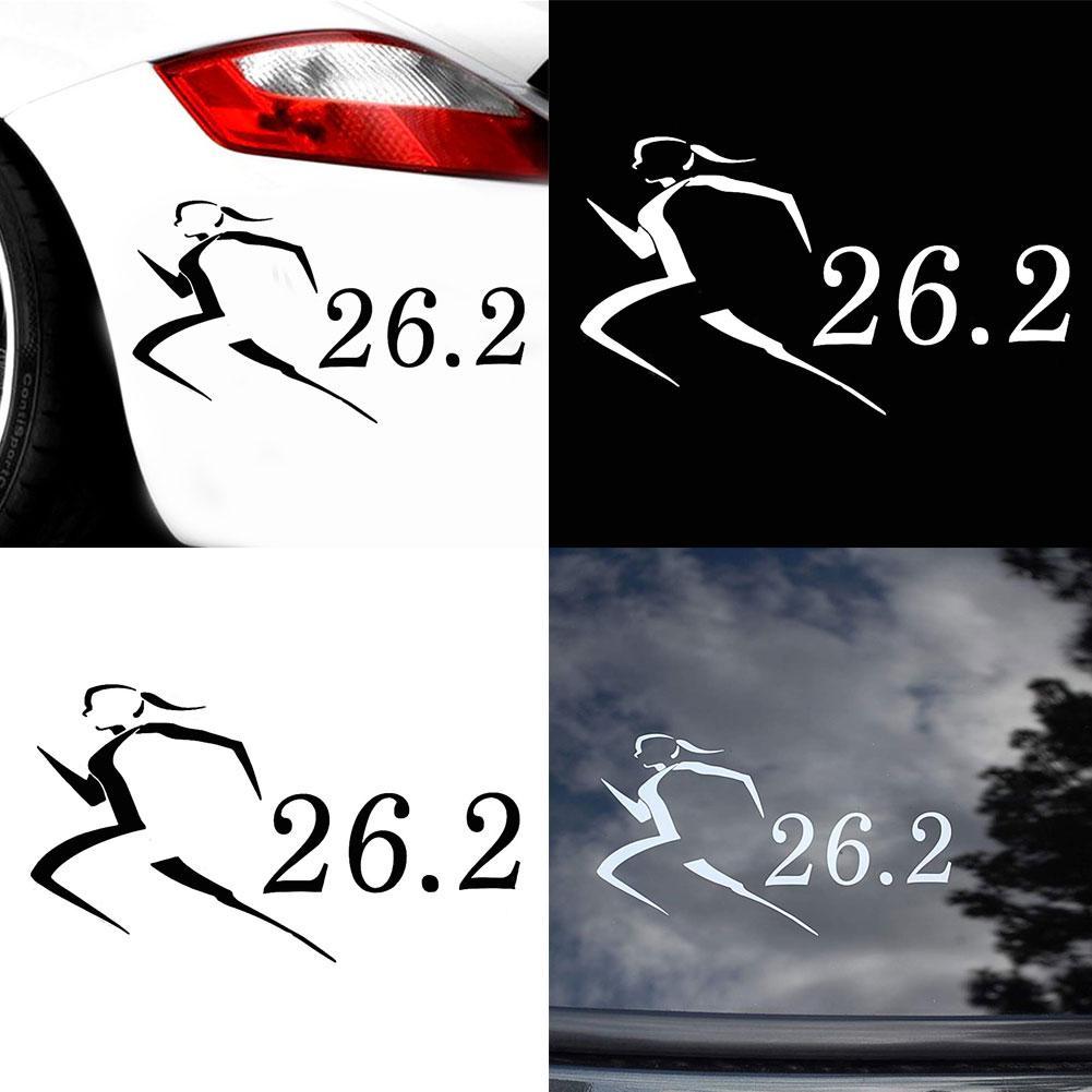 Buy Stylish 26.2 Marathon Running Girl Car Vehicle Body Window ...