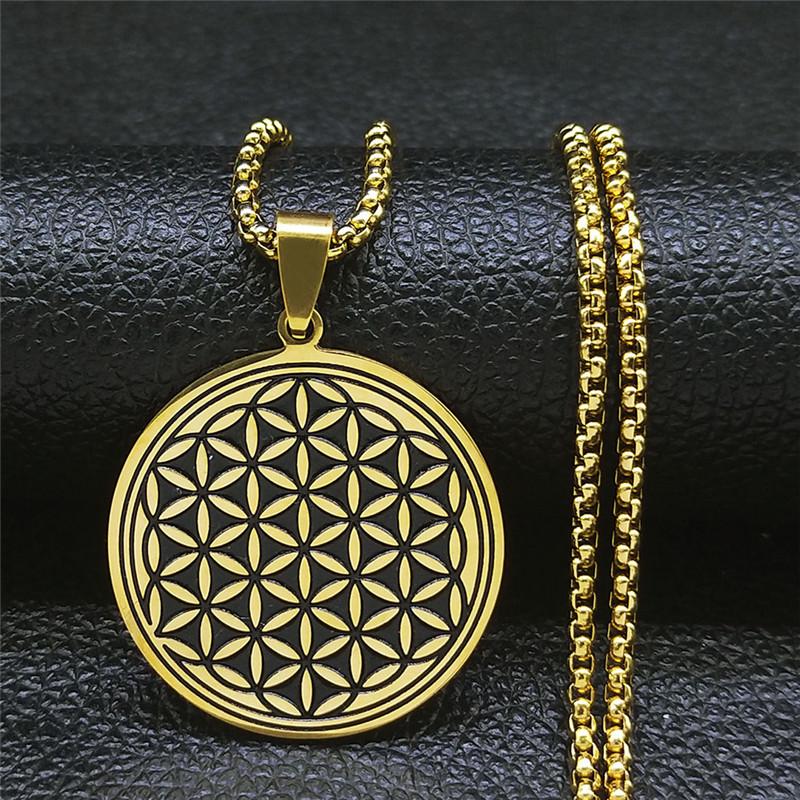 Cheap Yoga Flower of Life Necklaces Pendants for Women/Men Sacred ...