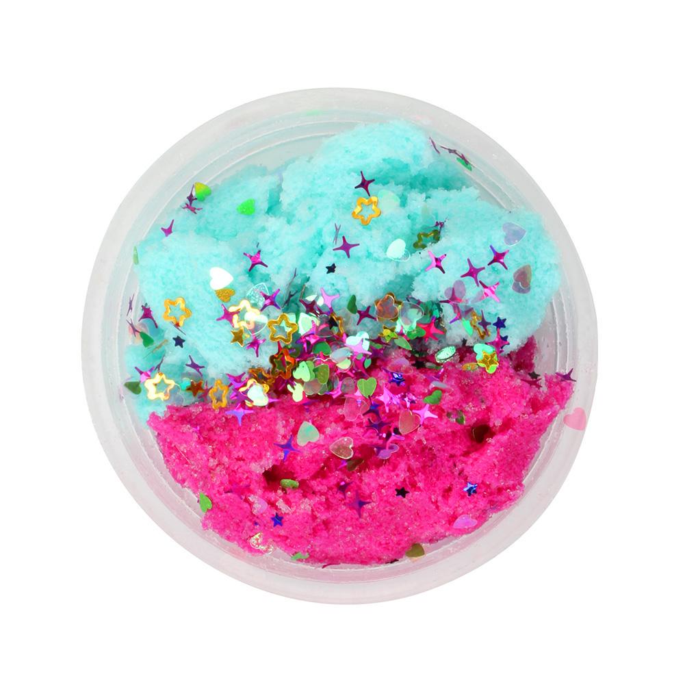 Crystal Dynamic Sequin Fluffy Slime Toy Hand-Pulled Mud DIY Plasticine ...