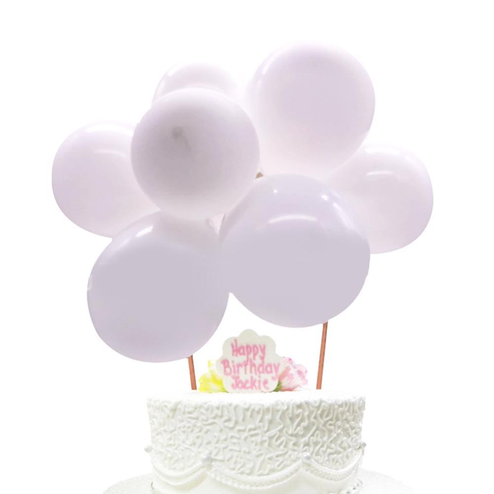 Buy 6 Colors 5 Inch Balloon Cake Topper Happy Birthday Party Decor Kids ...