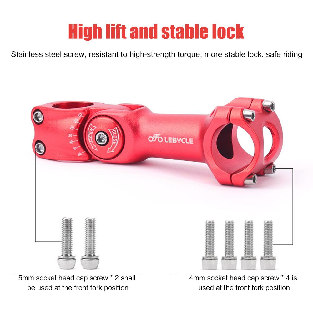Buy LEBYCLE Adjustable Mountain Bike Handlebar Stem Cycling Bicycle ...