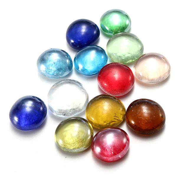 10X Gorgeous Fish Tank Aquarium Decor Landscaping 14Mm Glass Marbles ...