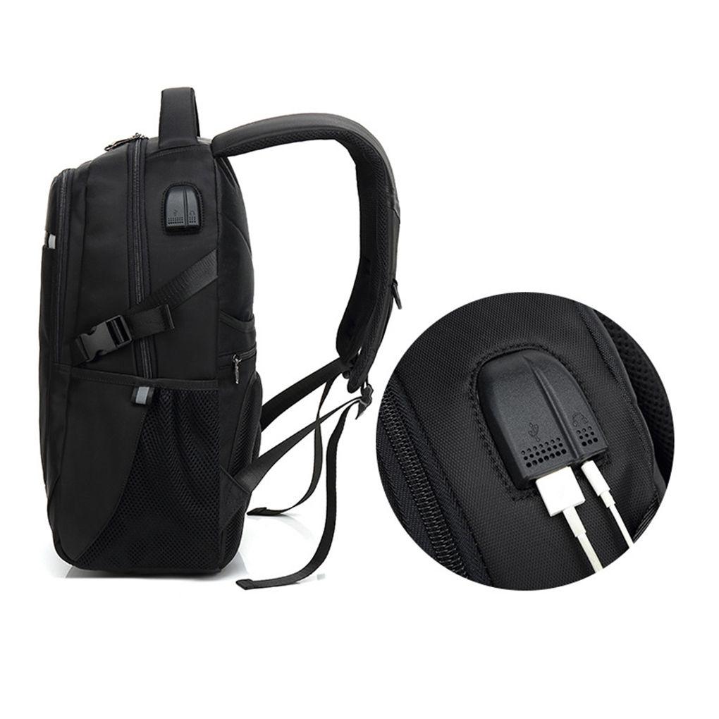 Men Waterproof Oxford Fabric Backpack Zipper Travel Shopping Working ...