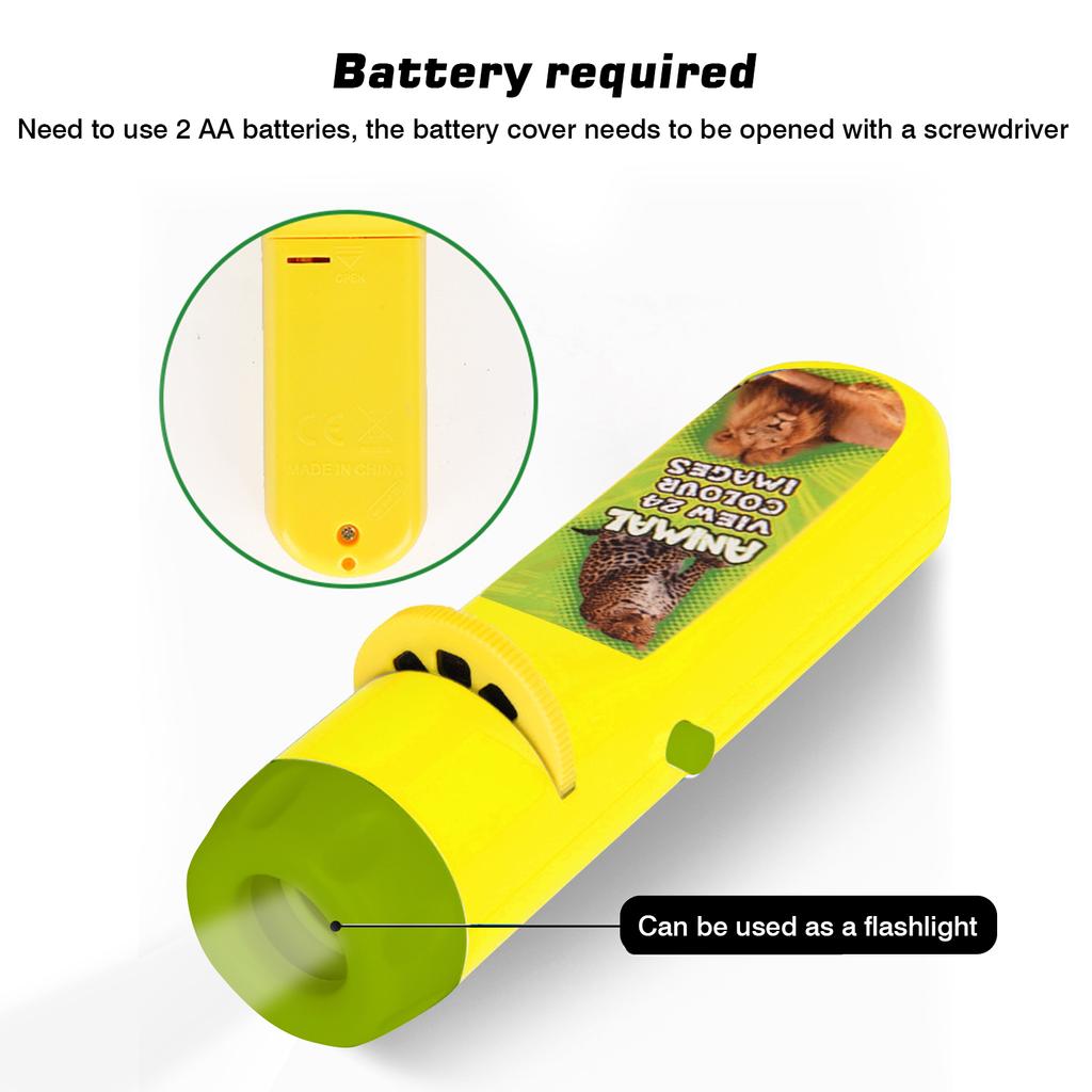 Buy Slide Projector Torch Educational Animals Projection Flashlight at ...
