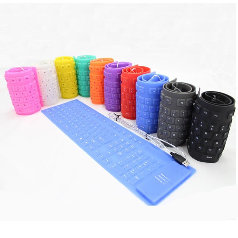 Buy 85keys Wire USB Interface Silicon Keyboard Teclado Waterproof at ...