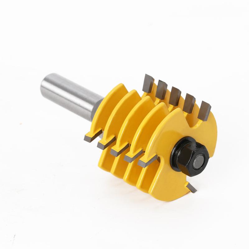 1Pcs 12mm Shank Adjustable 5 Blade - 3 Flute Box Joint Router Bit For ...