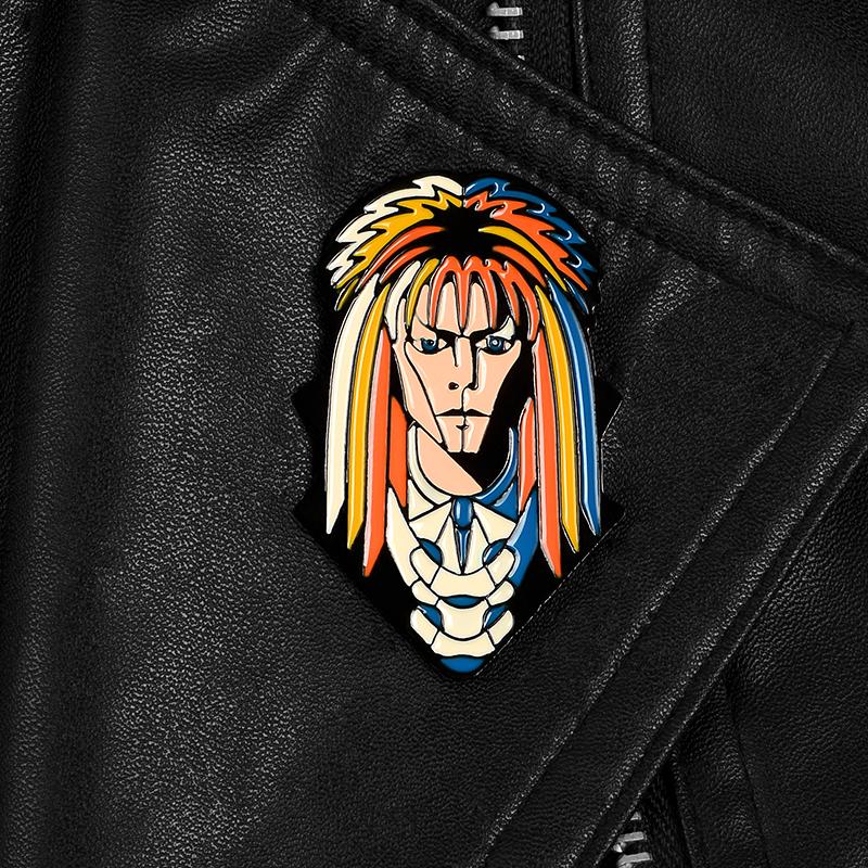 Rock Singer Enamel Pin David Brooch for Shirt Lapel Music Artist Badge ...