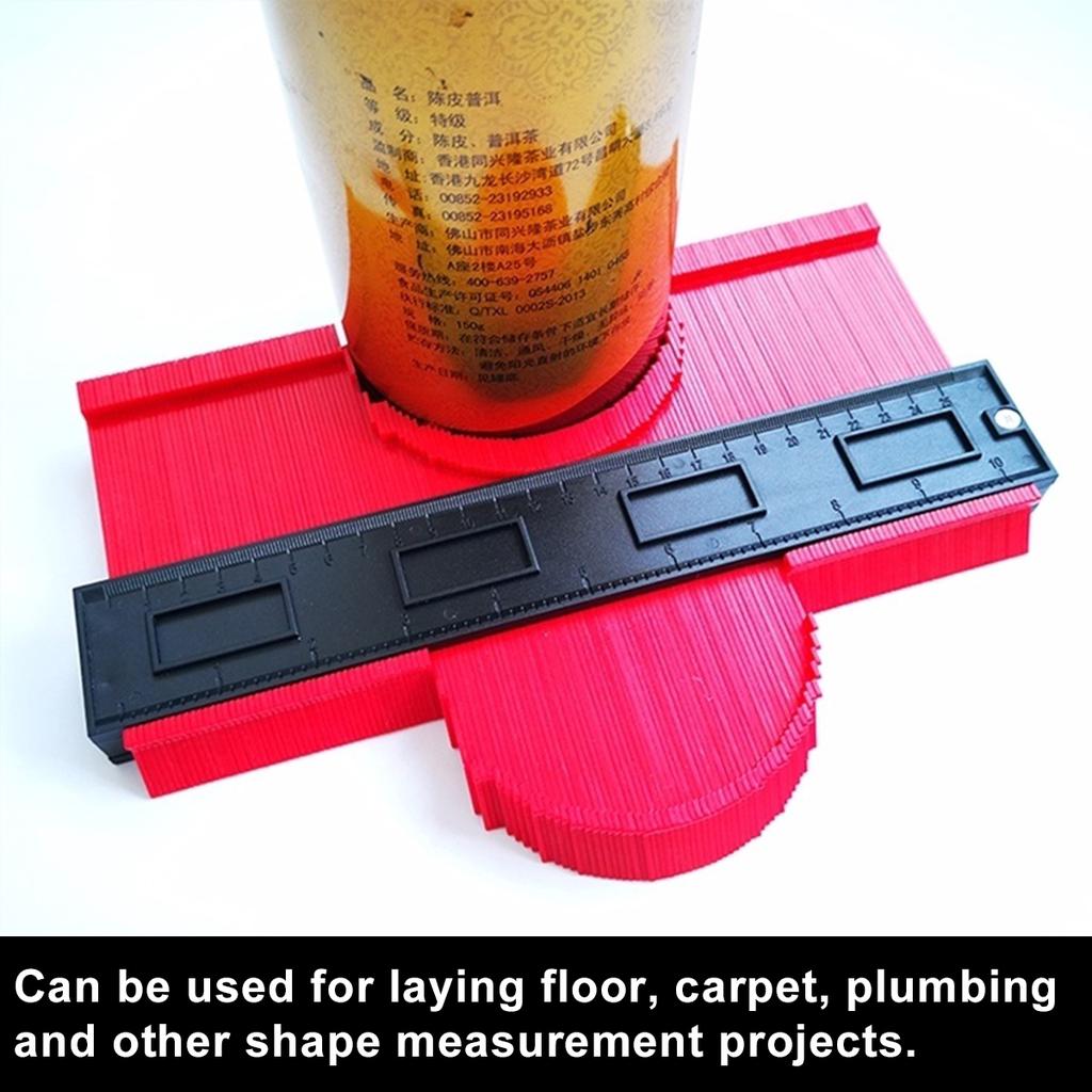 Buy 5/10" Multifunction 3D Angle Contour Gauge Shaping Measure Ruler ...