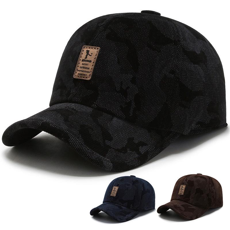 Autumn and winter men's wild baseball cap ear protection warm plus ...