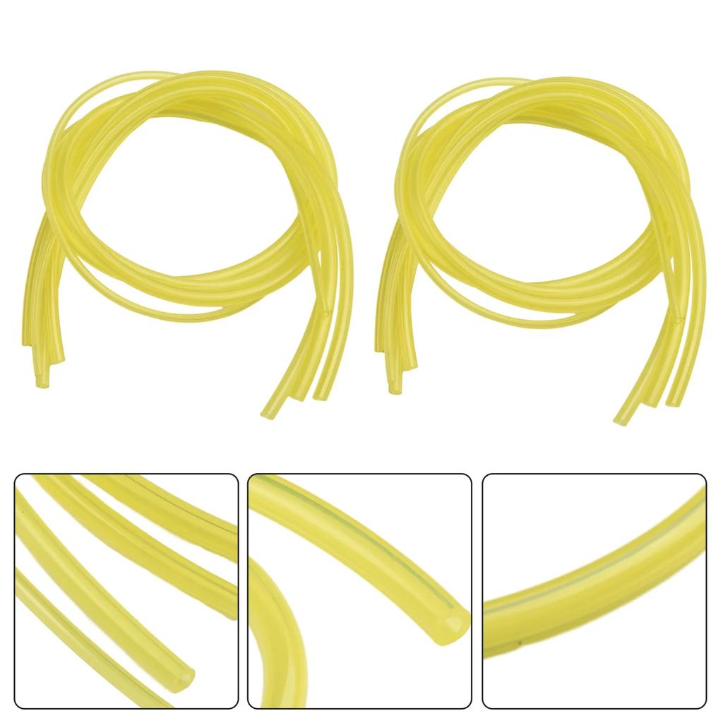 4PCS Fuel Pipes 4 Sizes Trimmer Chainsaw Blower Tools Yellow Fuel Line ...