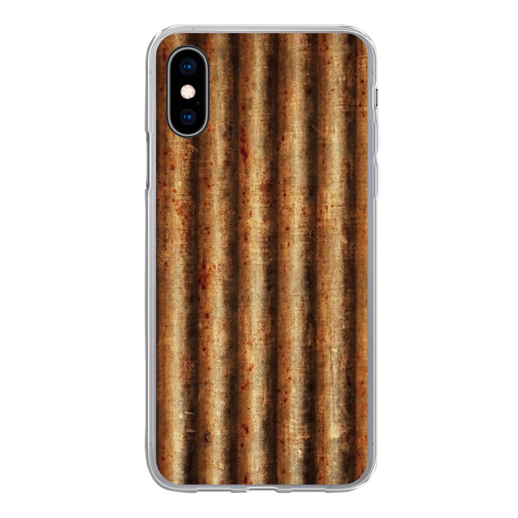 Köp iPhone X Soft Case - Rust - Corrugated sheets - Steel | Joom