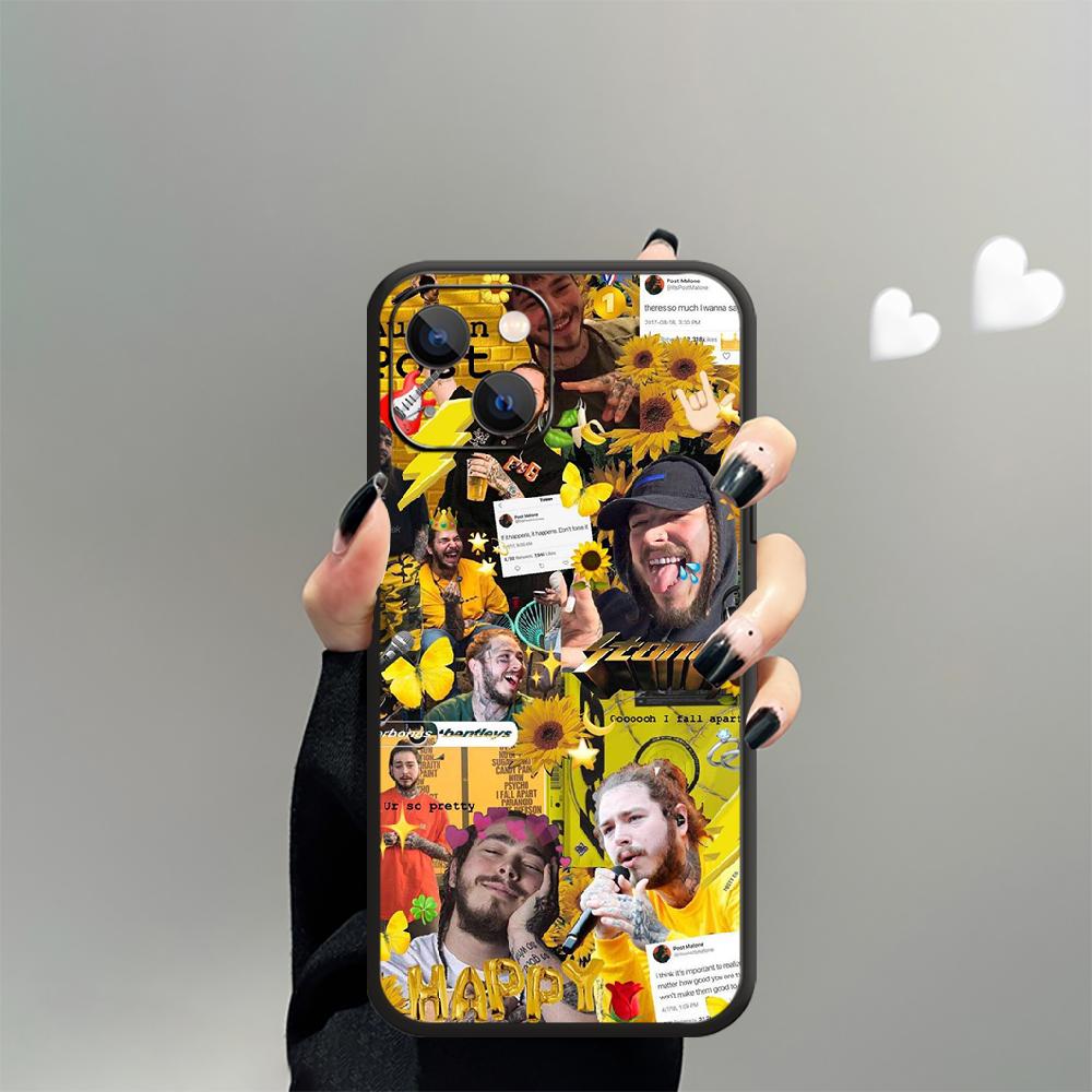 Post Malone Rapper Phone Case Cover For iPhone Xiaomi Redmi Samsung ...