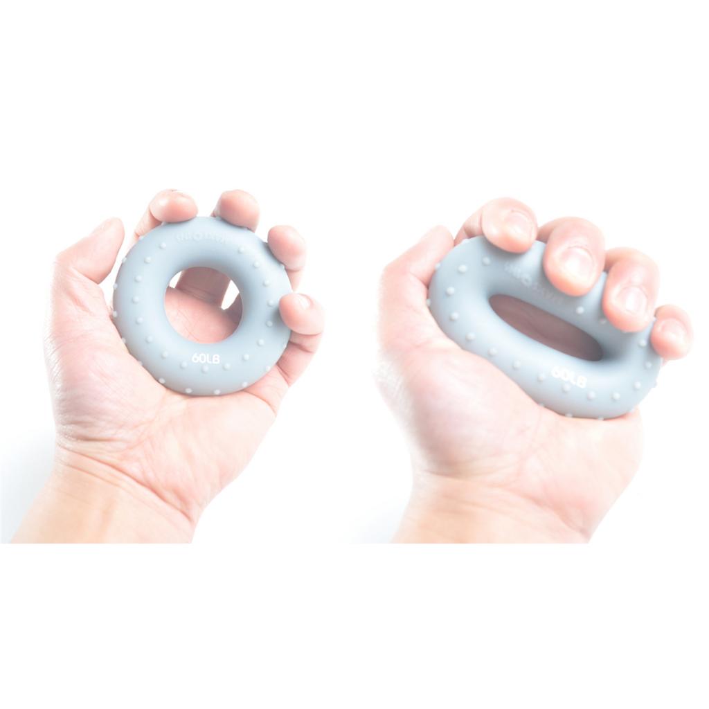 80LB Silicone Hand Strengthener Gripper Ring Forearm Wrist Finger ...