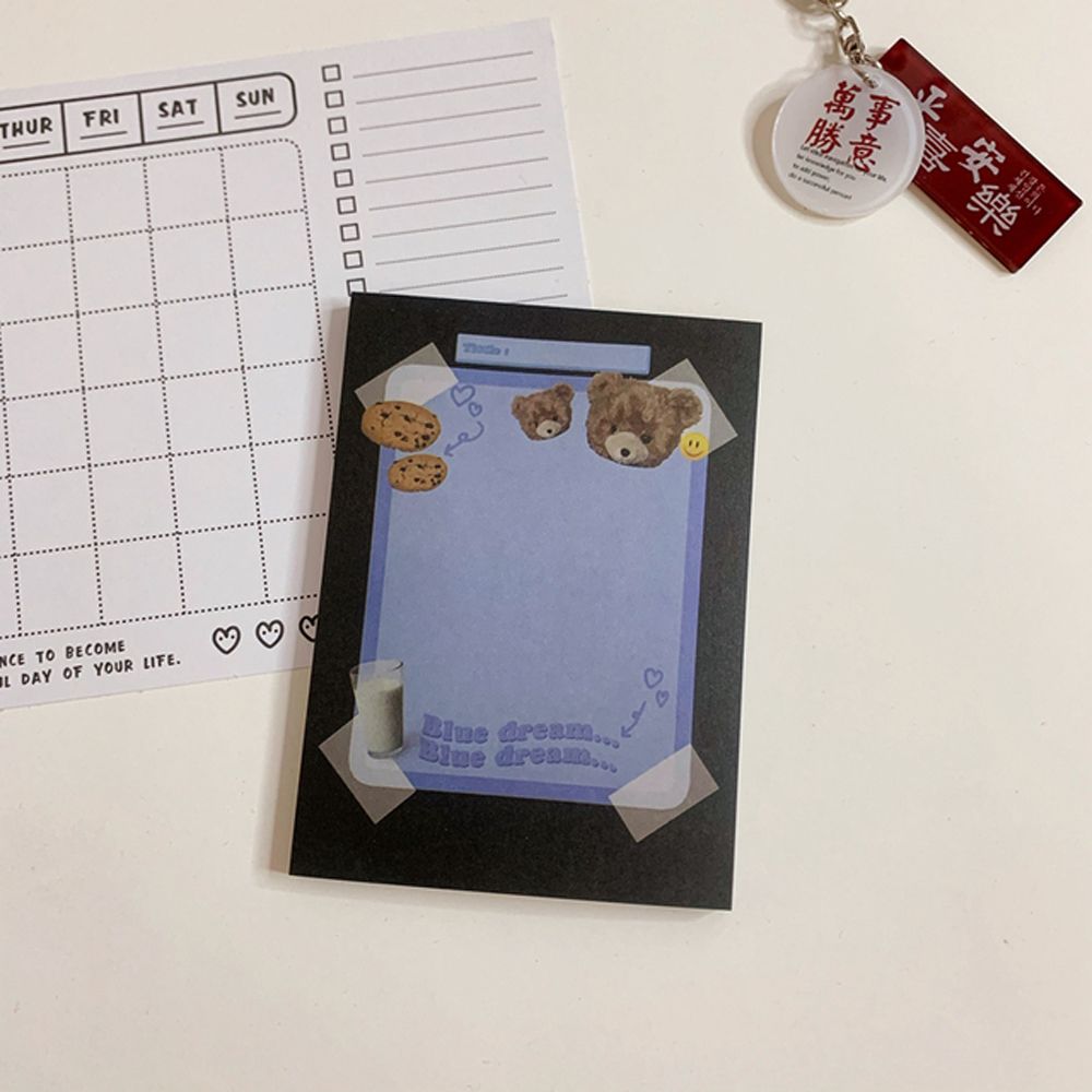 Buy Office Supply Stationery Retro Style for Student 50 Pages Memo Pad ...