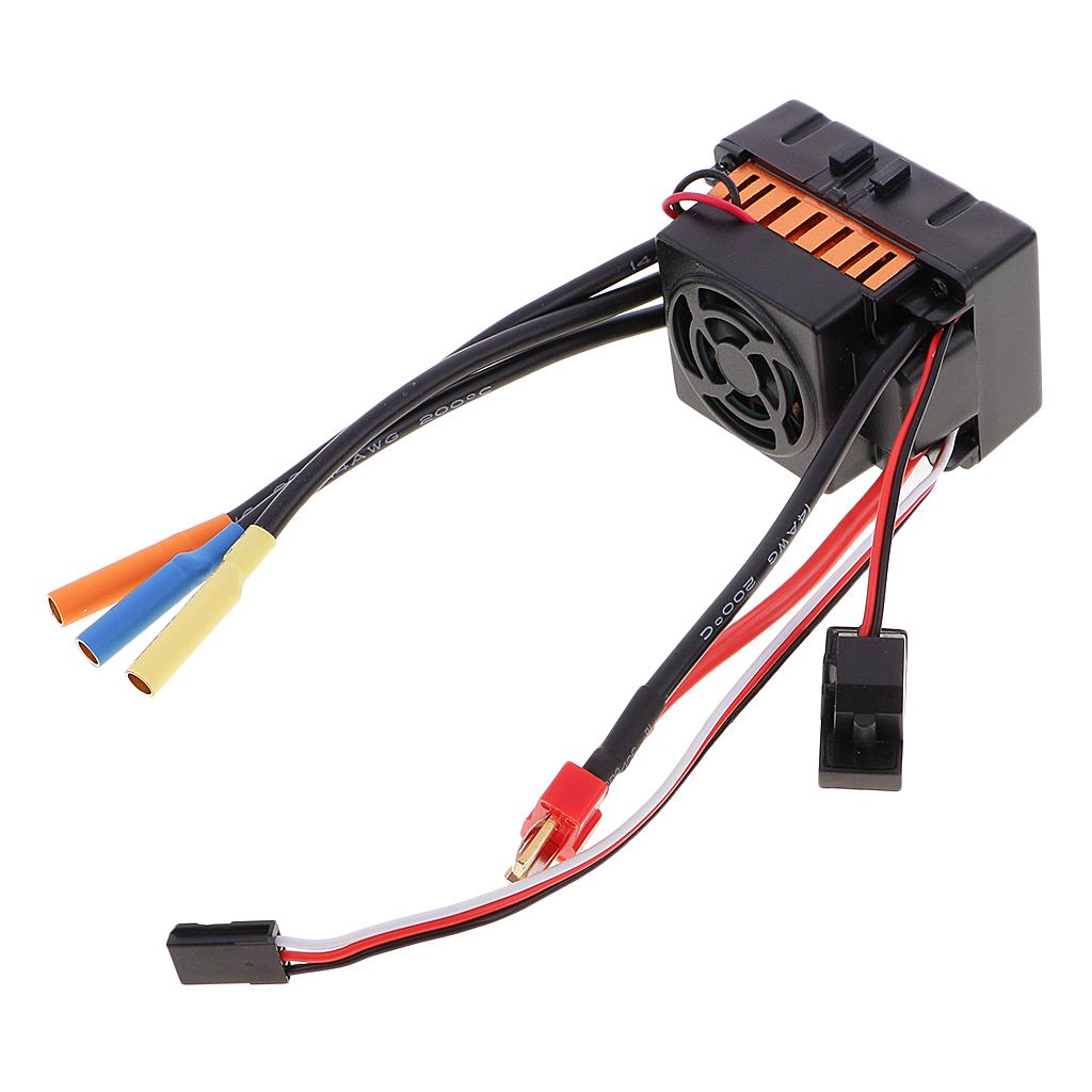 Buy Waterproof 60A Brushless ESC with 5.8V/3A BEC for 1/10 RC Car Truck ...