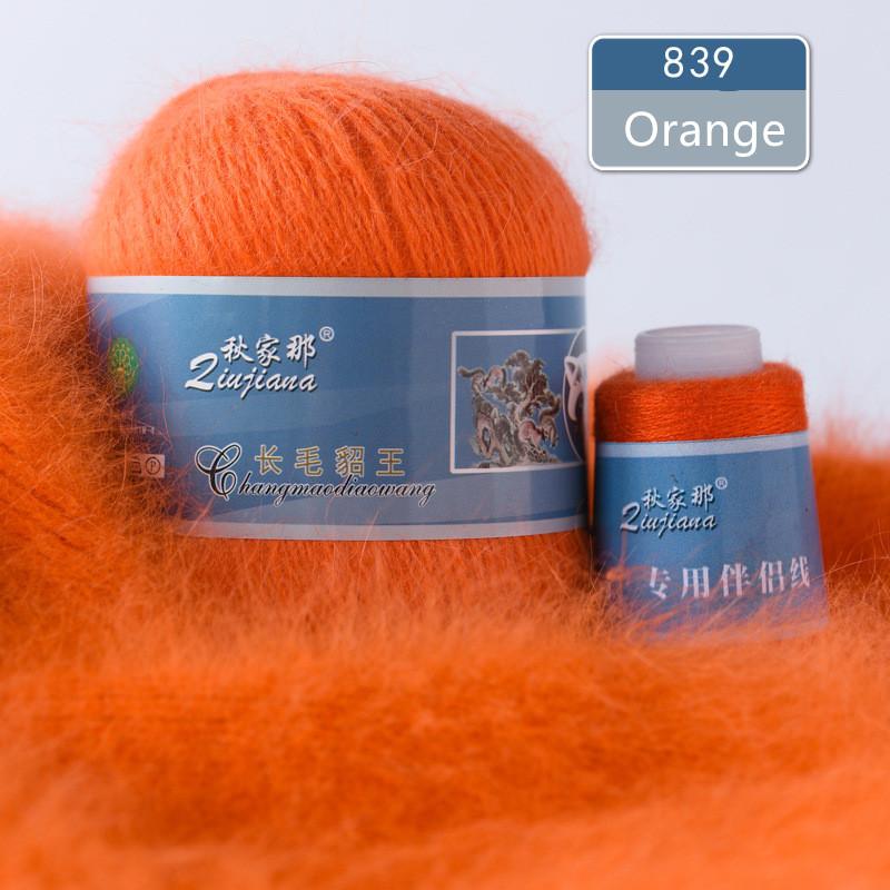 Buy 50+20g/set Good Quality Hand-Knitting Thread Long Plush Mink ...