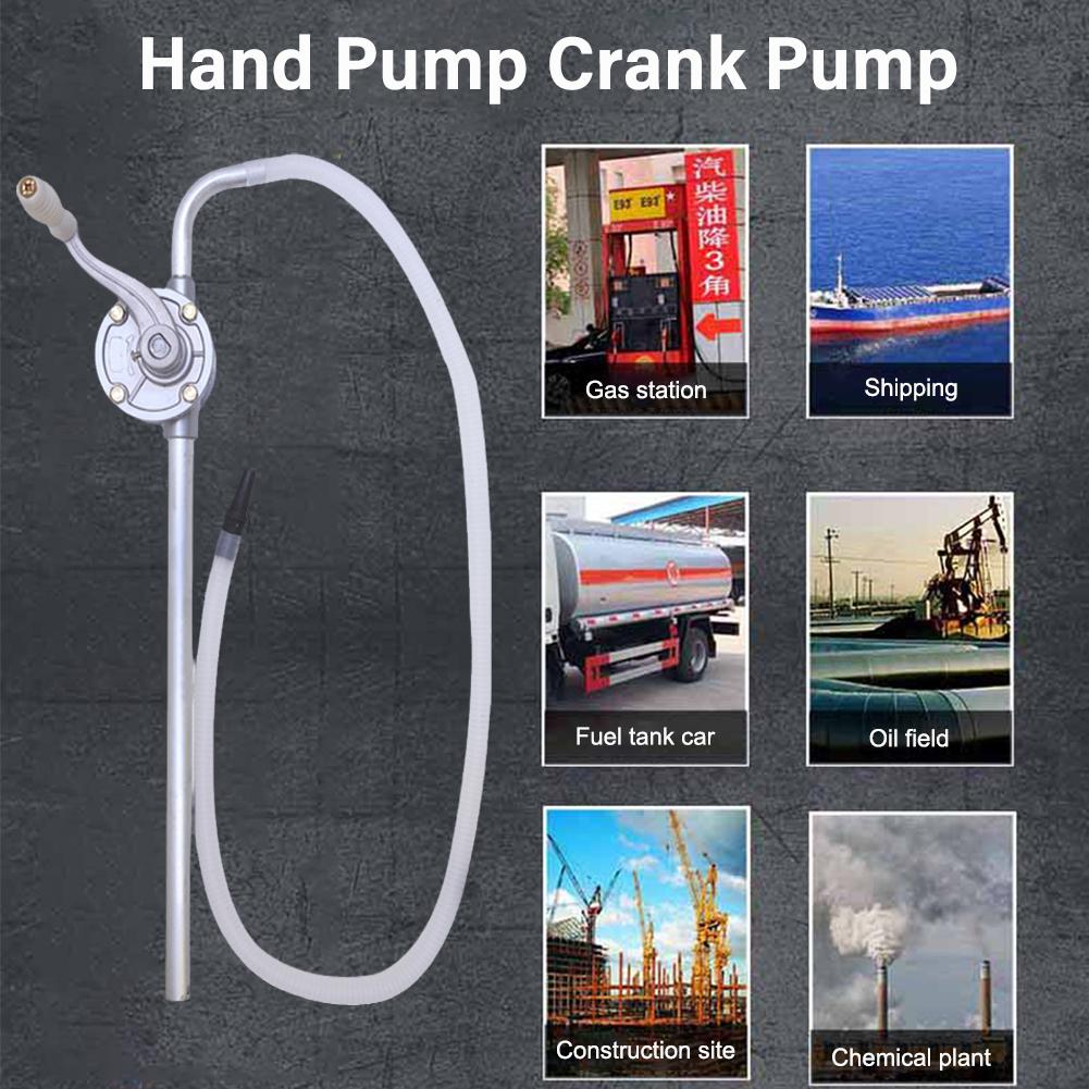 Manual Hand Pump 32mm Heavy Drum Rotary New Oil Fuel Pump Barrel Diesel ...