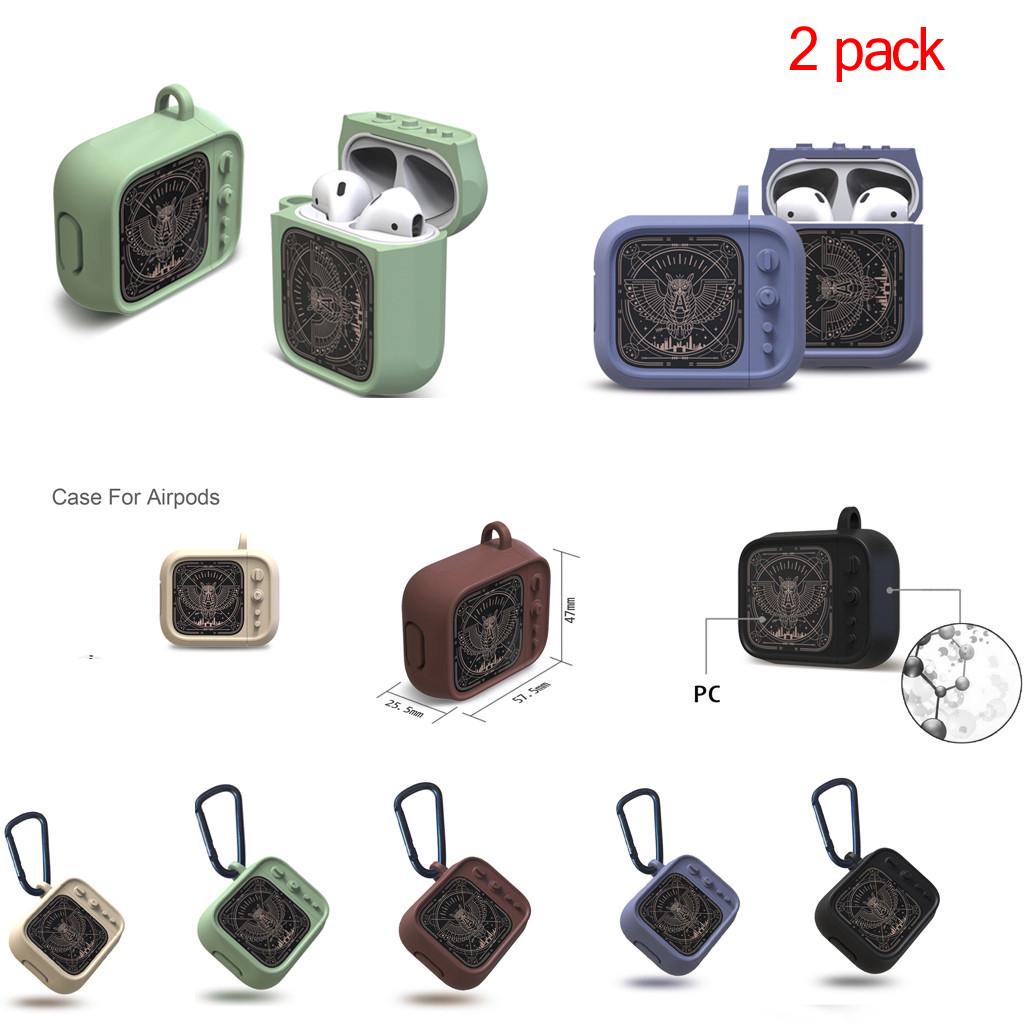 2PC Wireless Bluetooth Headset Silicone Cover Case For Apple Airpods ...