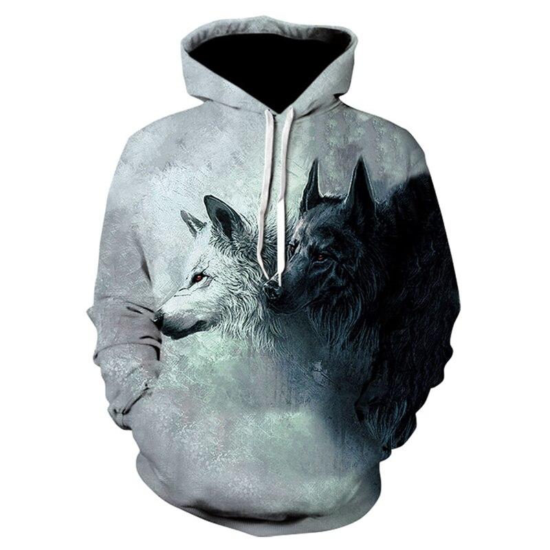Buy Beautiful Tattoo Wolf 3d Full Body Printed Men 'S Luxury Hoodie Men ...
