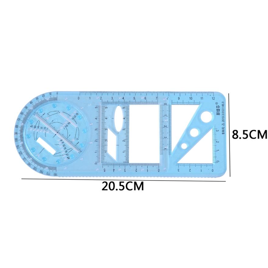 Cheap Transparent Multifunctional Activity Drawing Ruler Drawing Tool ...