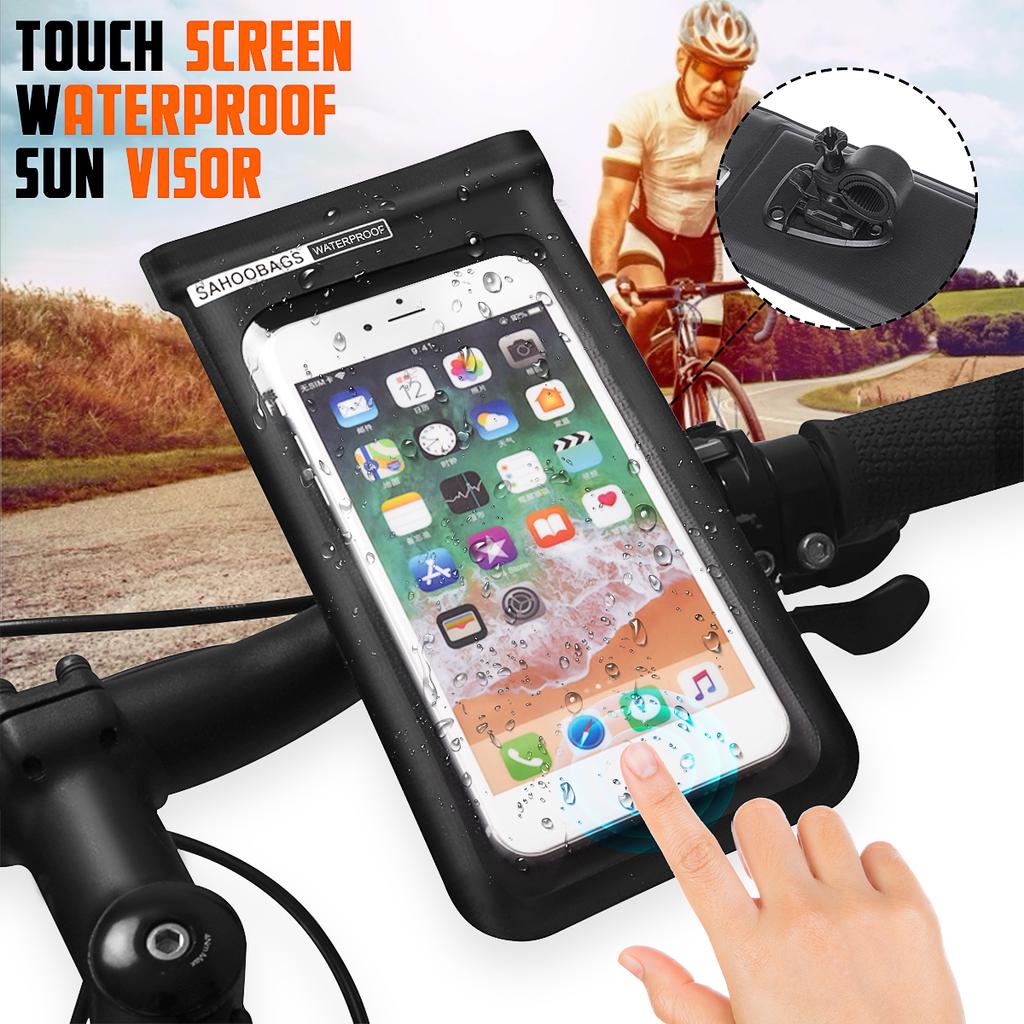 Buy Cycling Bicycle Head Handlebar Bag Waterproof Touch Screen Phone ...