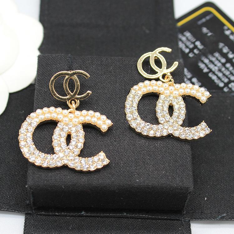 Buy Women's Simple Temperament Fashion Letter C Stud Earrings with ...